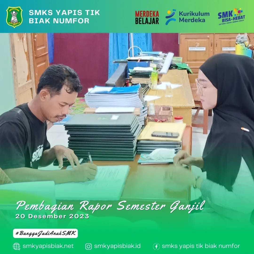 Pembagian Raport Semester Ganjil 2023